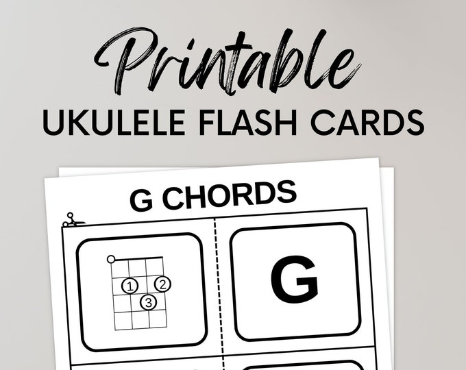Blank Ukulele Chord Charts for Beginners (PDF Download) - Etsy Canada