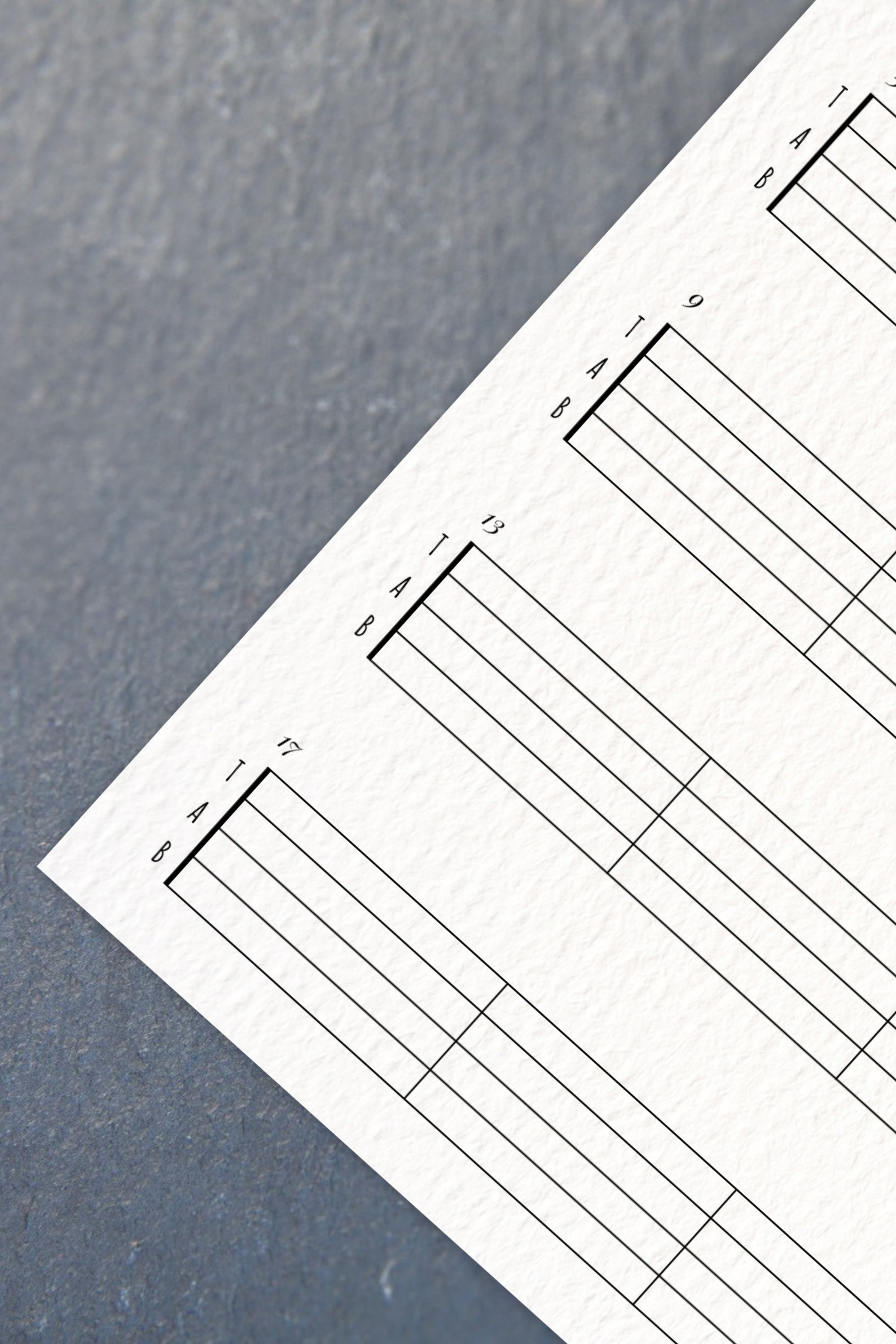 Blank 5 String Bass Tabs Plus Scale Charts for Beginners Printable at ...