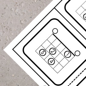 Guitar Chord Flash Cards for Beginners: Printable Teacher Resource (PDF ...