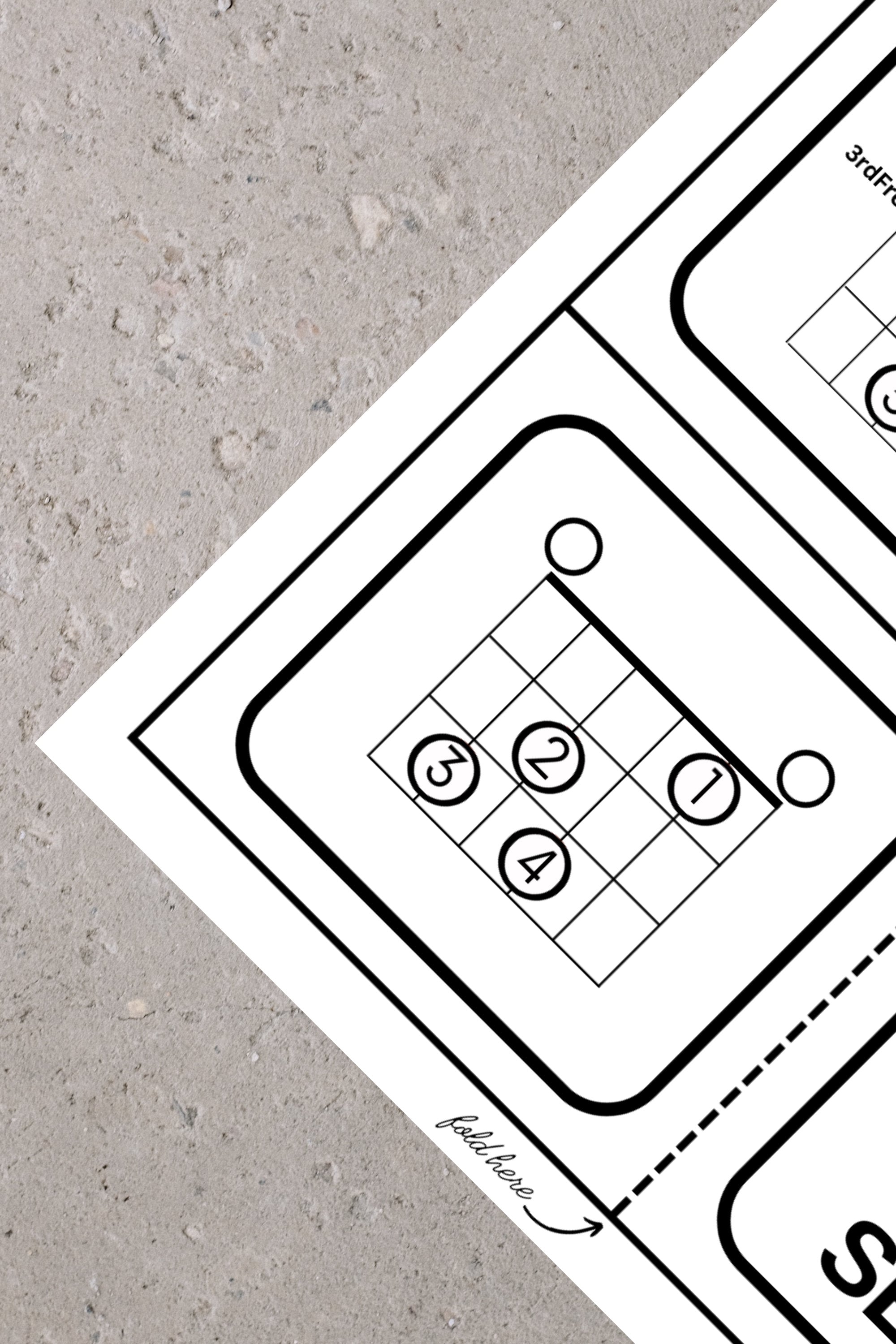 Guitar Chord Flash Cards for Beginners: Printable Teacher Resource (PDF ...