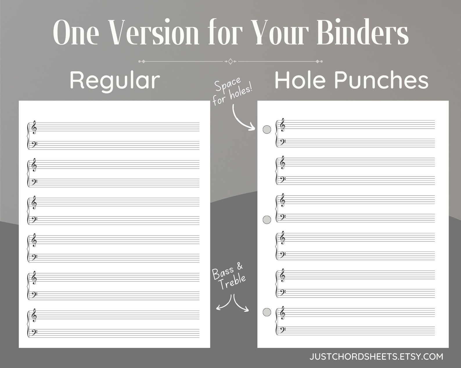 Blank Sheet Music Printable Manuscript Paper Printable Blank Music ...