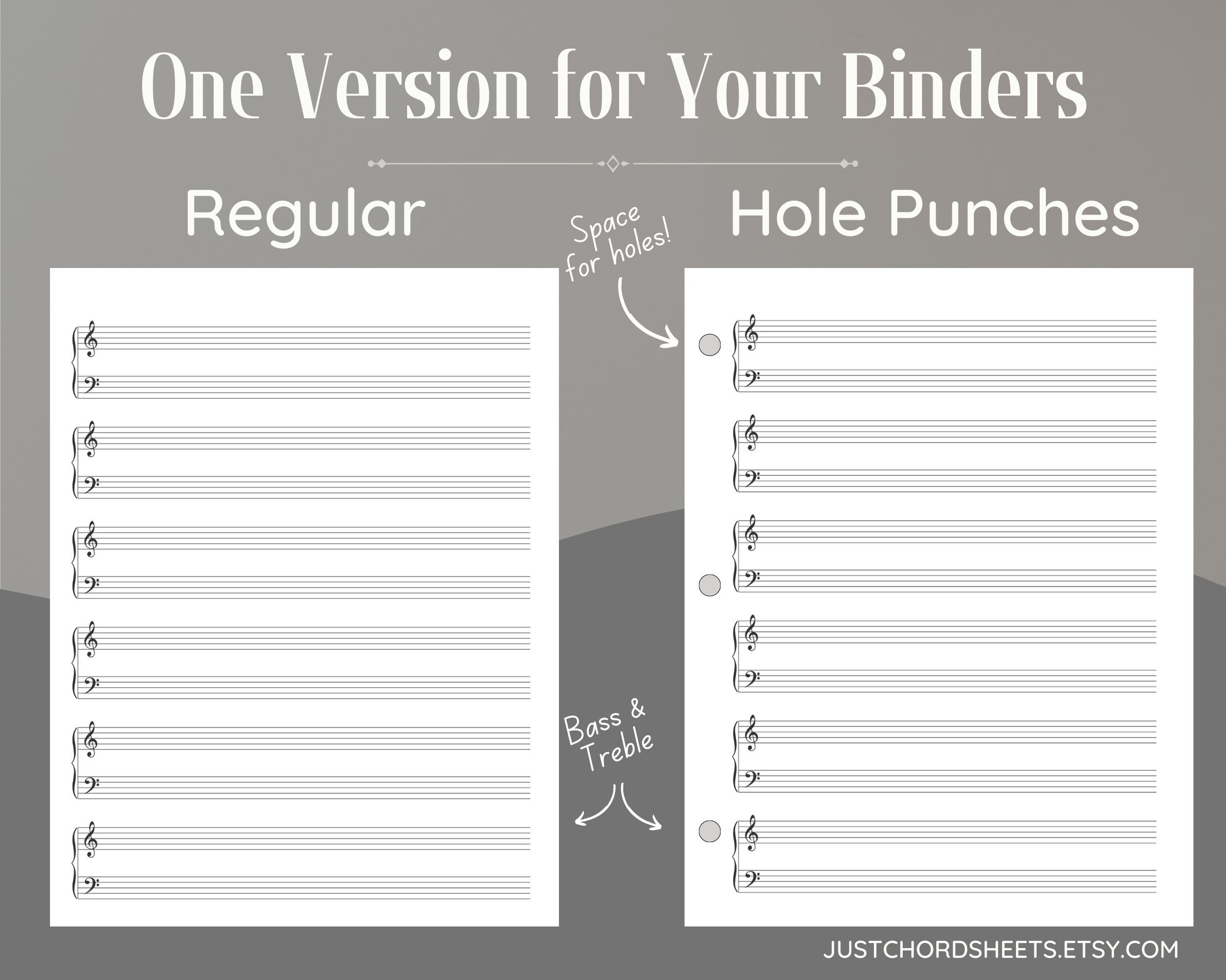 Blank Sheet Music Printable Manuscript Paper Printable Blank Music ...