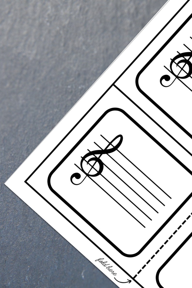 Treble Clef Flash Cards for Beginner Musicians Who Want to Learn Music ...