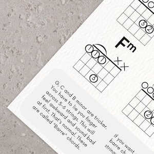 Left-handed Guitar Chord Charts for Beginners (printable PDF) - Etsy