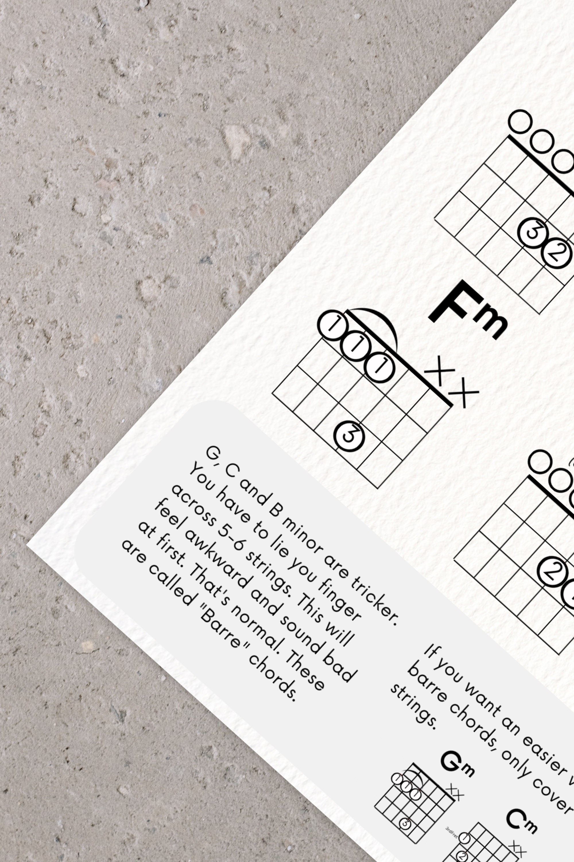 Left-handed Guitar Chord Charts for Beginners (printable PDF) - Etsy