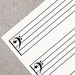 Printable Large Print Blank Sheet Music Bass Clef Manuscript Paper ...