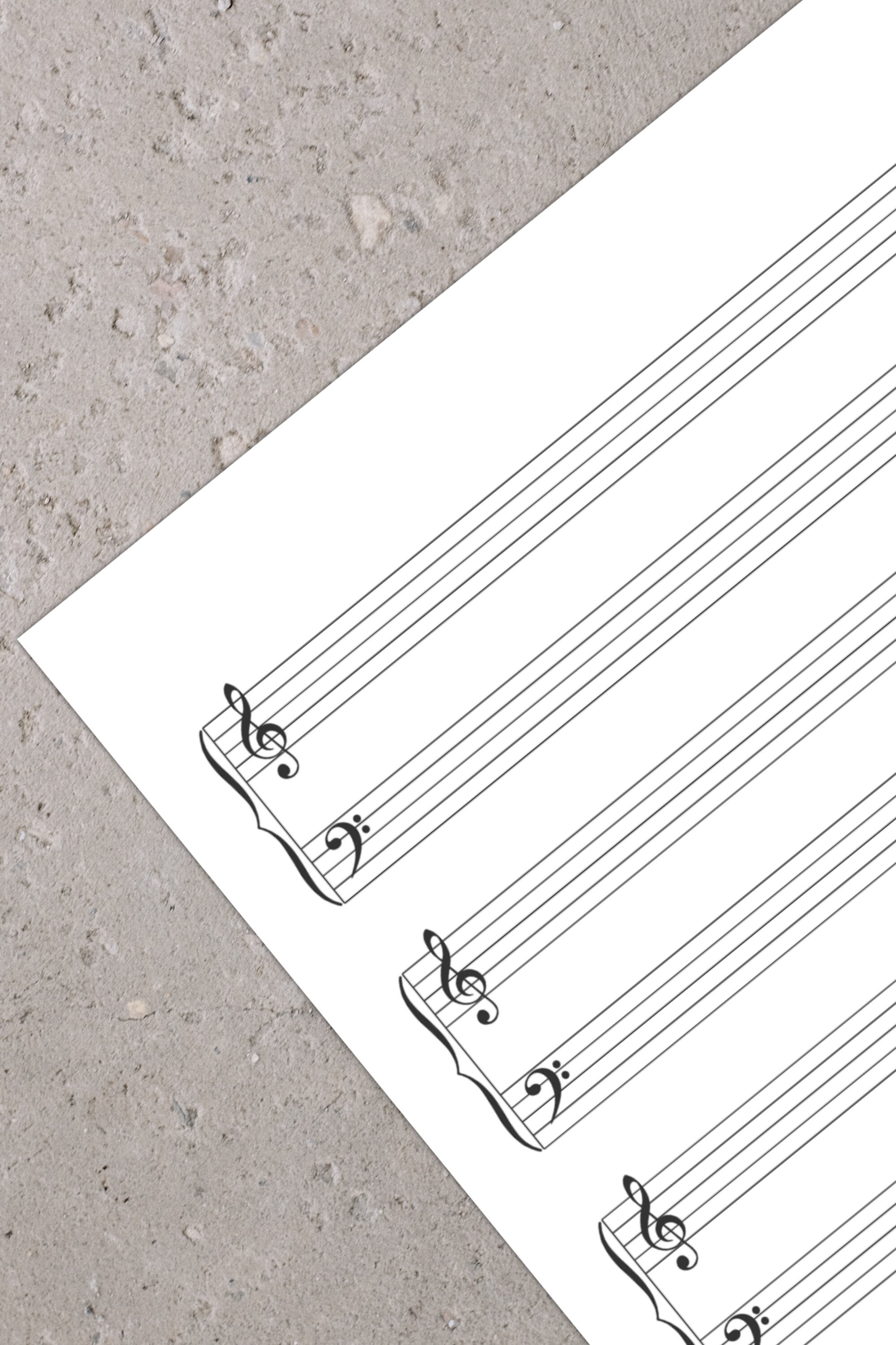 Blank Sheet Music Printable Manuscript Paper Printable Blank Music ...