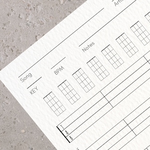 Blank Mandolin Tablature Sheets: Printable Music Paper (PDF) - Etsy