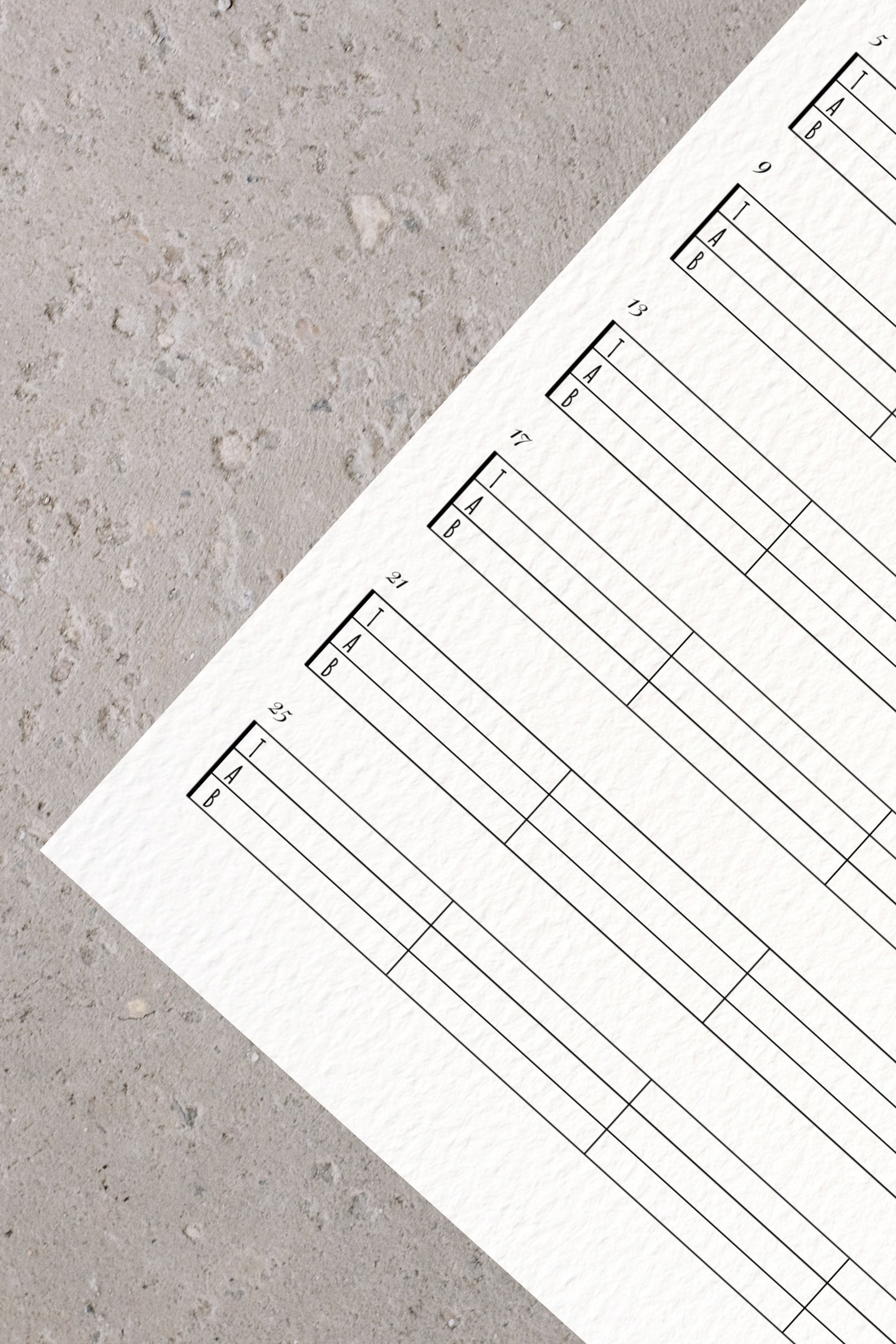 Blank Bass Tab Sheets for Beginners Intermediates Experts Tablature ...