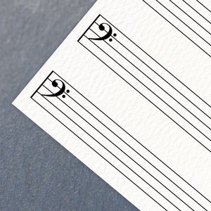 Printable Large Print Blank Sheet Music Bass Clef Manuscript Paper ...
