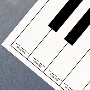 Piano Practice Chart: Fun Music Education Tracker (PDF Download) - Etsy