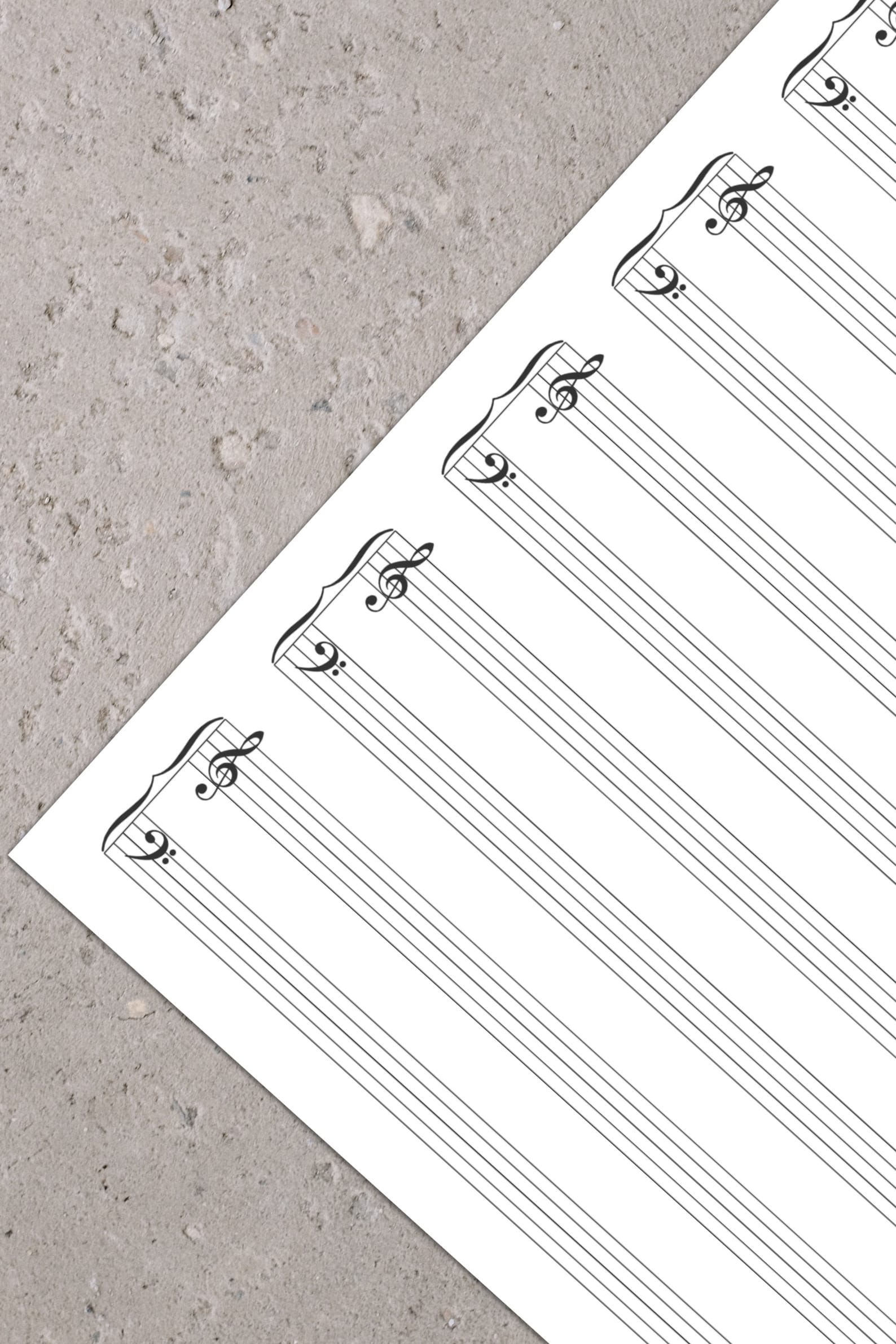 Blank Sheet Music Printable Manuscript Paper Printable Blank Music ...