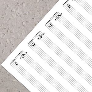 Blank Sheet Music Printable Manuscript Paper Printable Blank Music ...