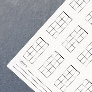 Blank Ukulele Chord Charts for Beginners Printable at Home on Standard ...