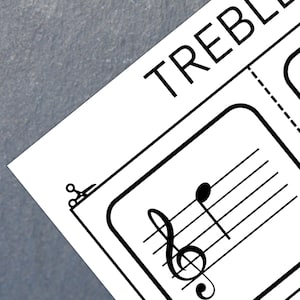 Treble Clef Flash Cards for Beginner Musicians Who Want to Learn Music ...