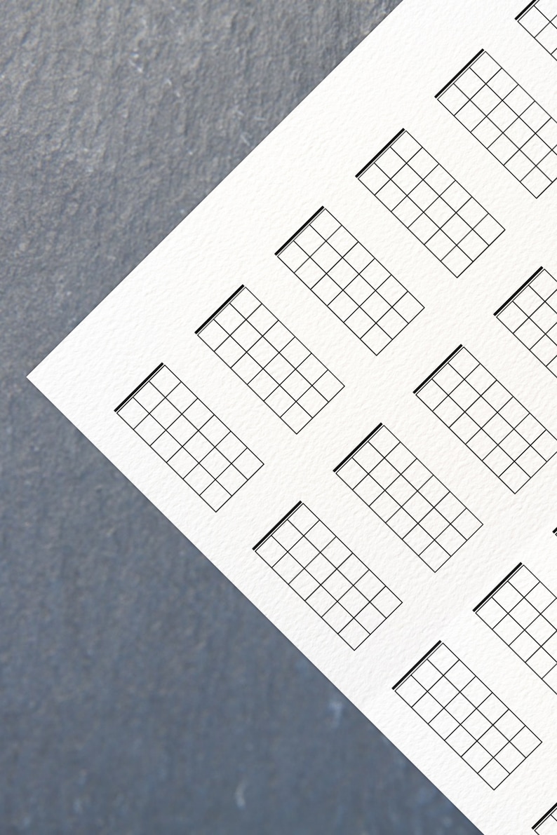 Blank Mandolin Chord Charts for Beginners Printable at Home Bluegrass ...