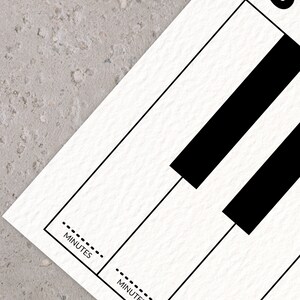 Piano Practice Chart: Fun Music Education Tracker (PDF Download) - Etsy