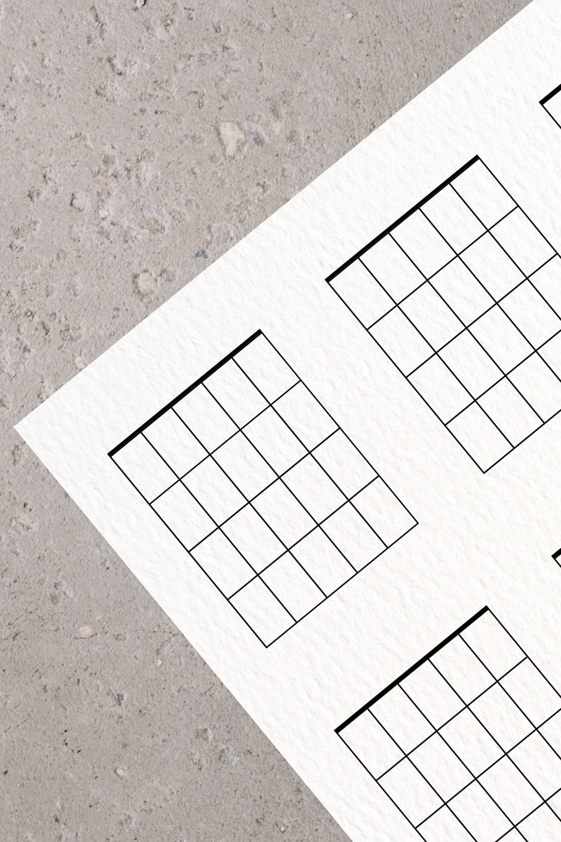 Blank Guitar Chord Charts for Beginners Printable at Home on - Etsy