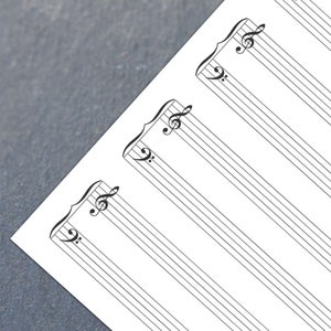 Blank Sheet Music Printable Manuscript Paper Printable Blank Music ...