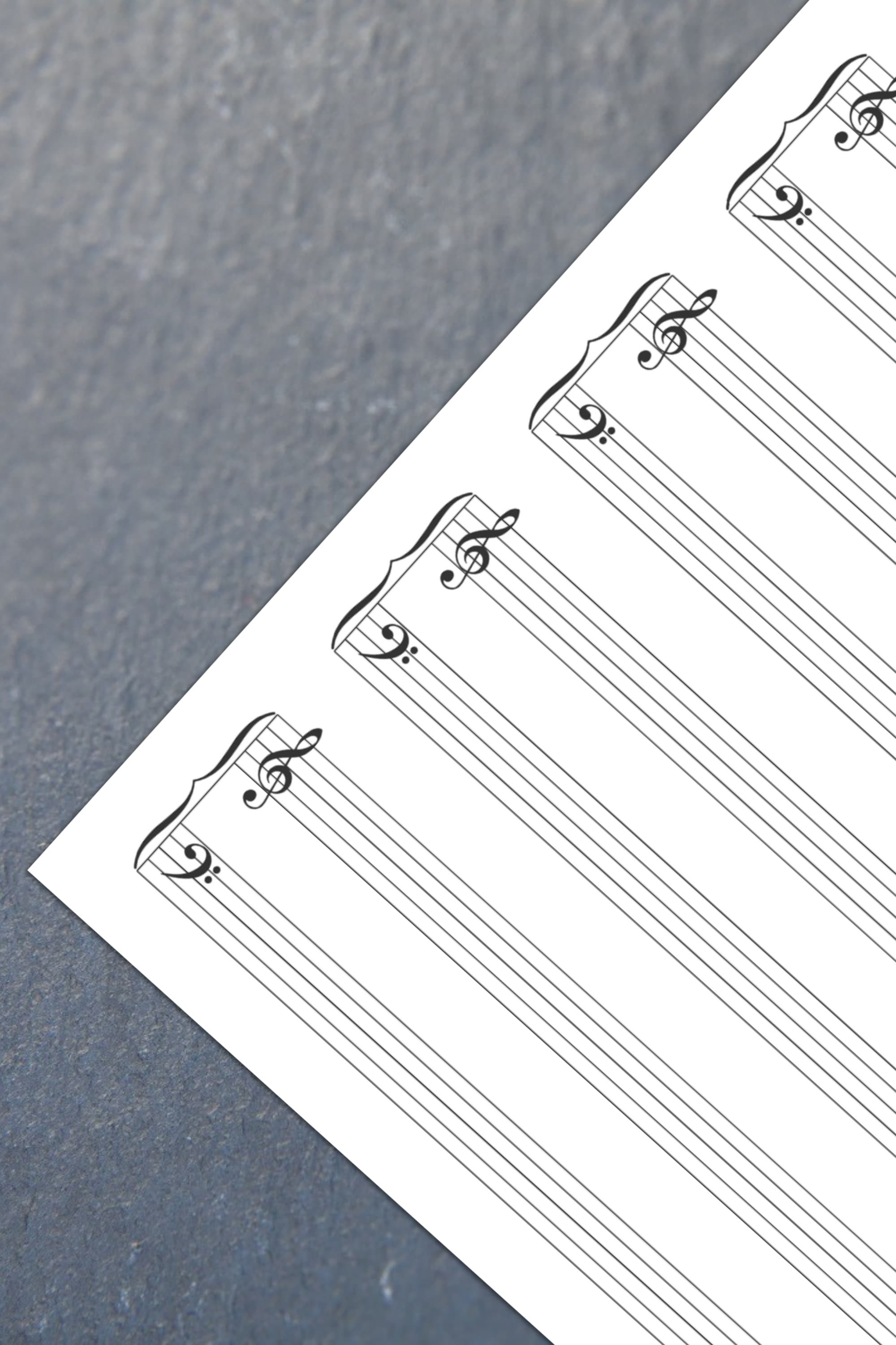 Blank Sheet Music Printable Manuscript Paper Printable Blank Music ...