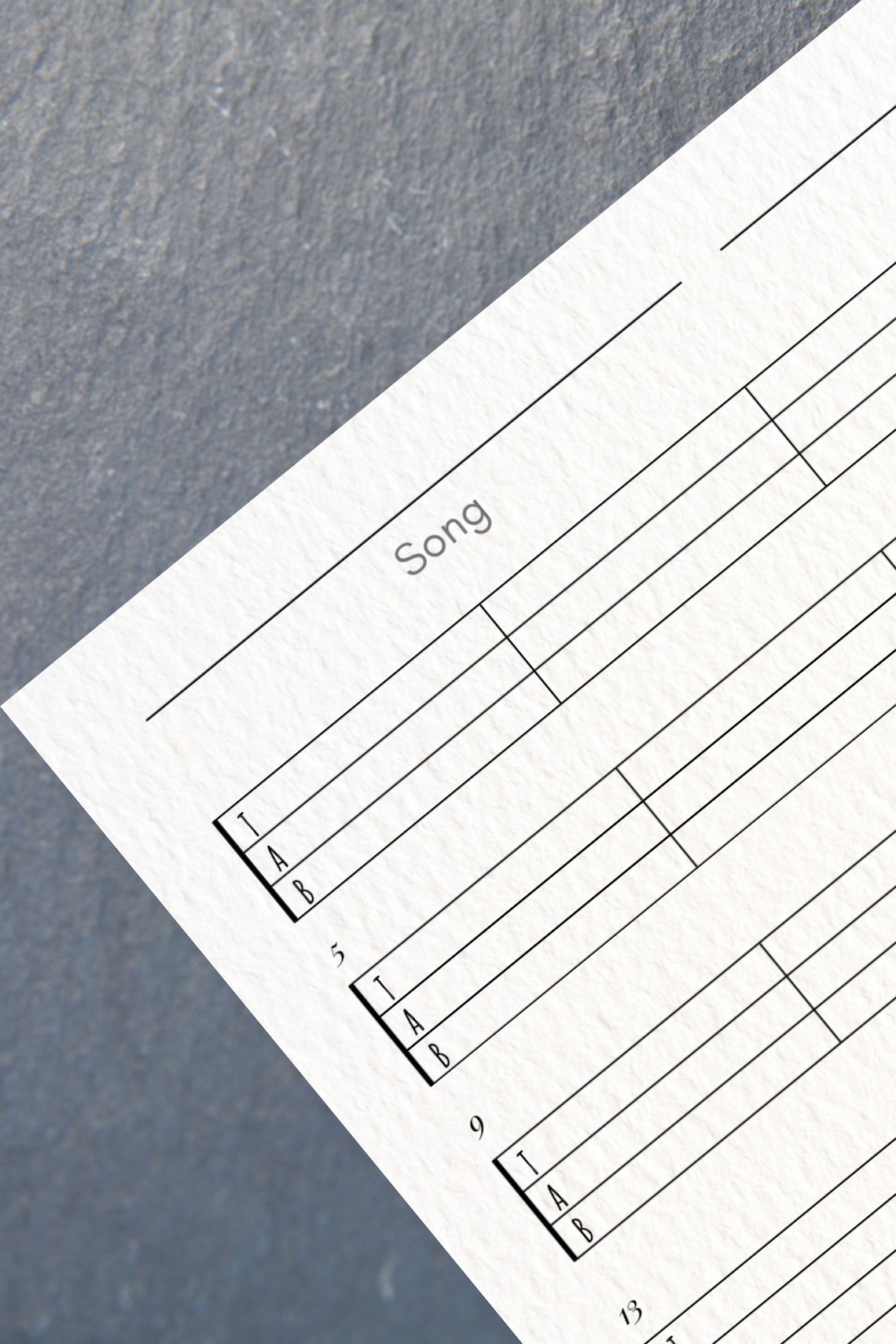 Blank Mandolin Tablature Sheets: Printable Music Paper (PDF) - Etsy