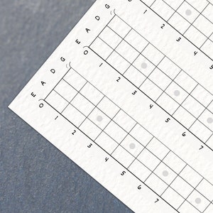 Printable Bass Guitar Fretboard Chart: 3 Designs (PDF Download) - Etsy