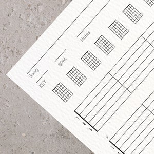 Blank Guitar Tabs Plus Chord Charts for Beginners Printable at Home on ...