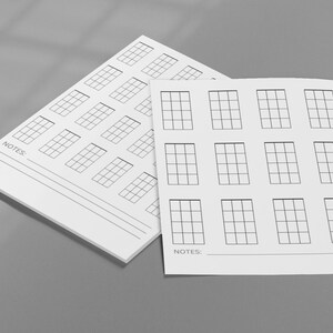 Blank Ukulele Chord Charts for Beginners (PDF Download) - Etsy