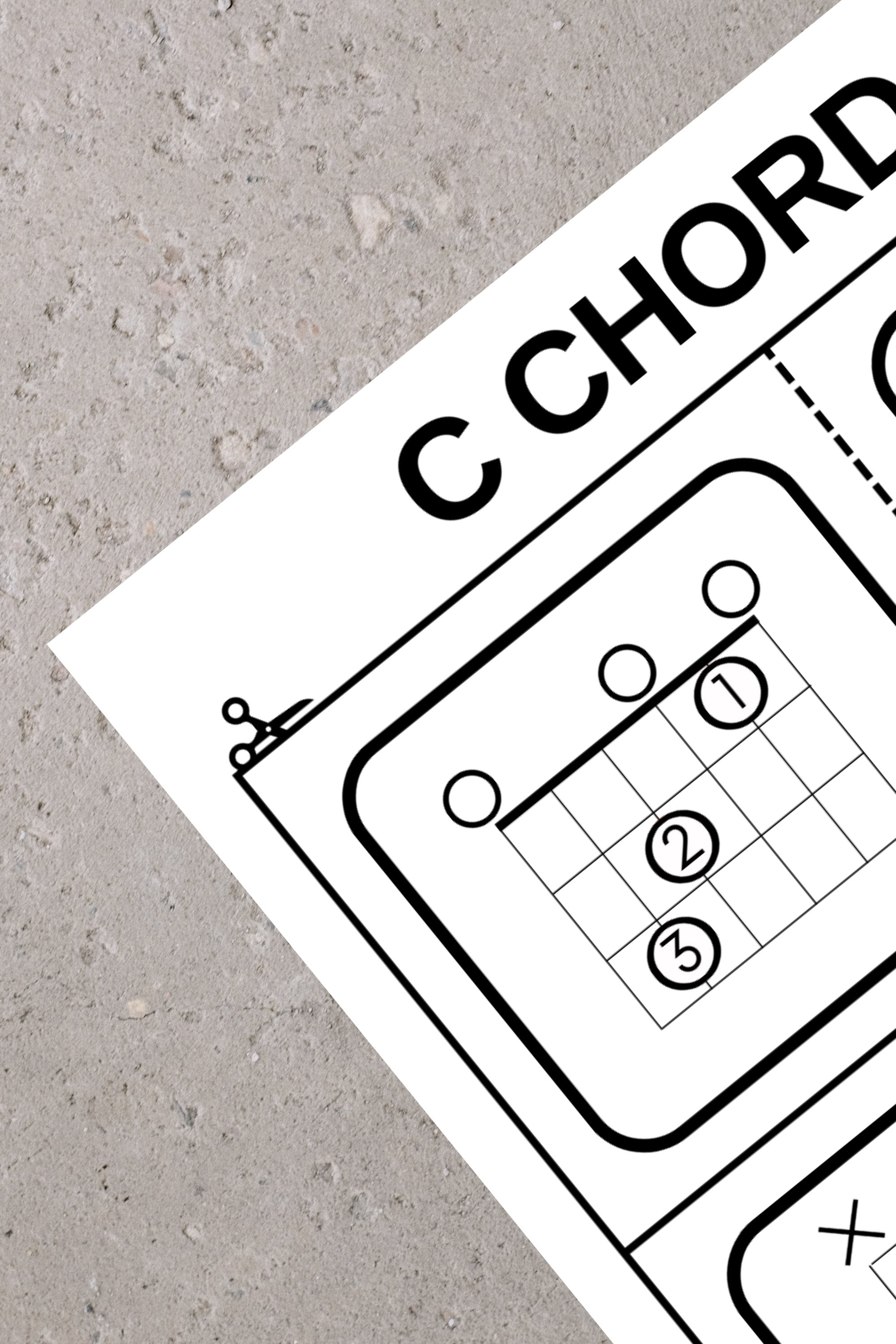 Guitar Chord Flash Cards for Beginners: Printable Teacher Resource (PDF ...
