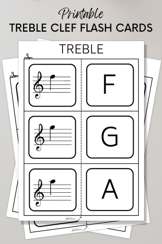 Treble Clef Flash Cards Pdf