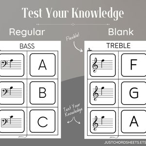 Printable Music Note Flashcard BUNDLE for Music Students Learning to ...
