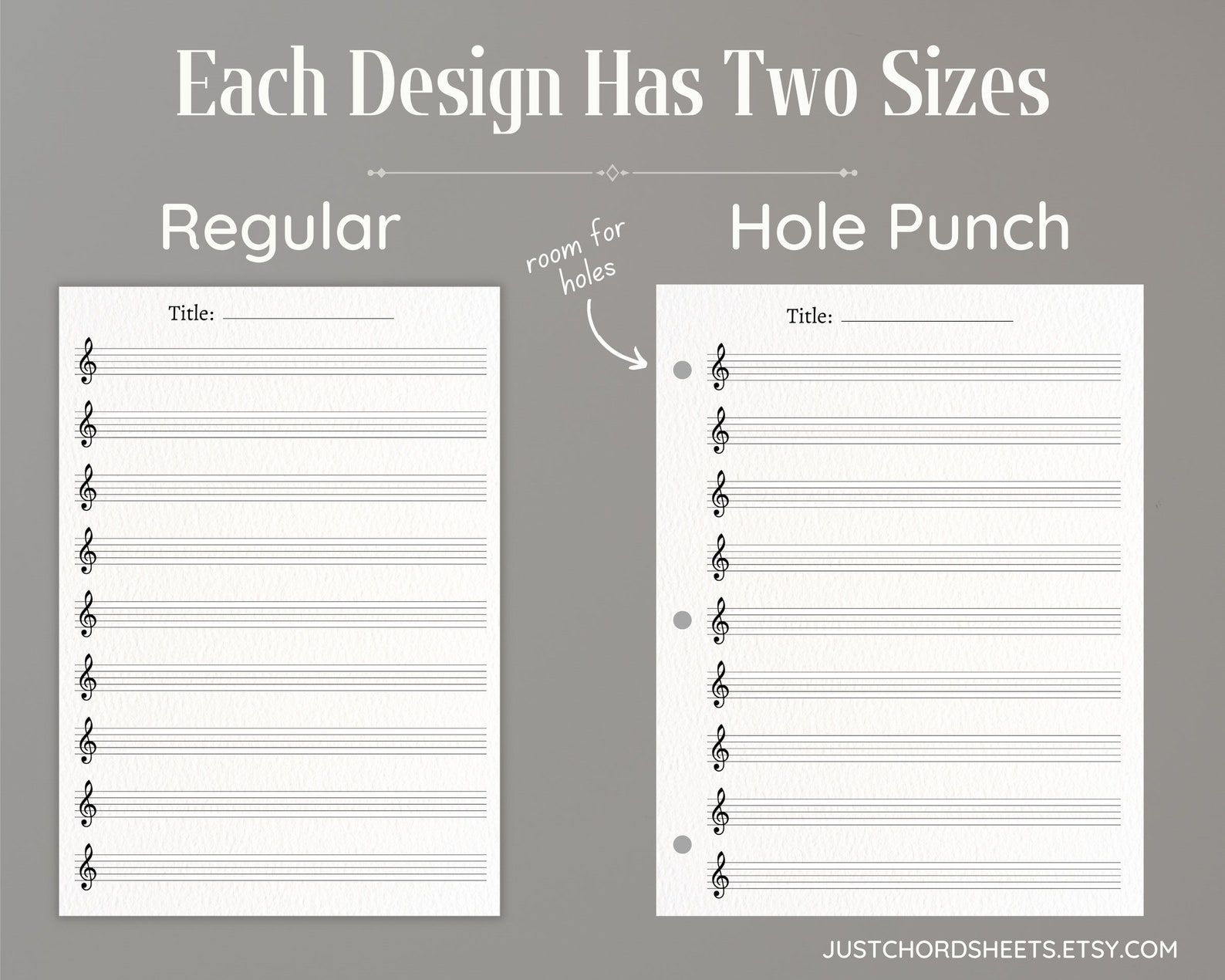 Printable Blank Sheet Music Treble Clef Notation Sheets Staff Stave ...