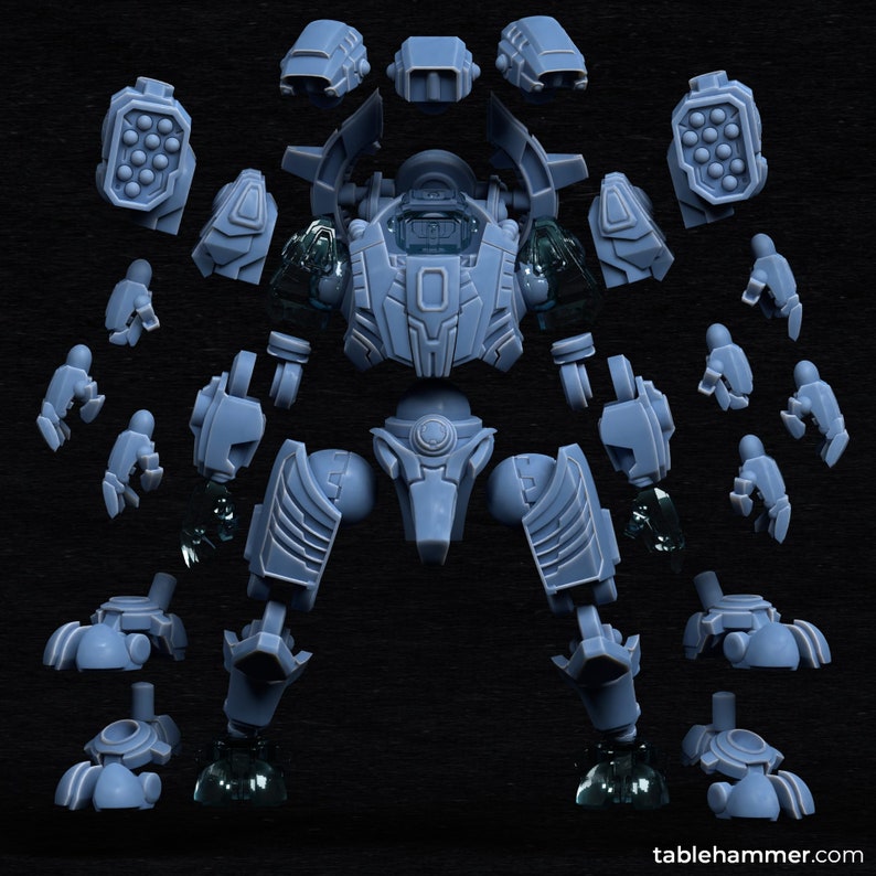 LIGHT BRINGER BATTLESUITS: Greater Crisis Assault Mech Leader Character ...