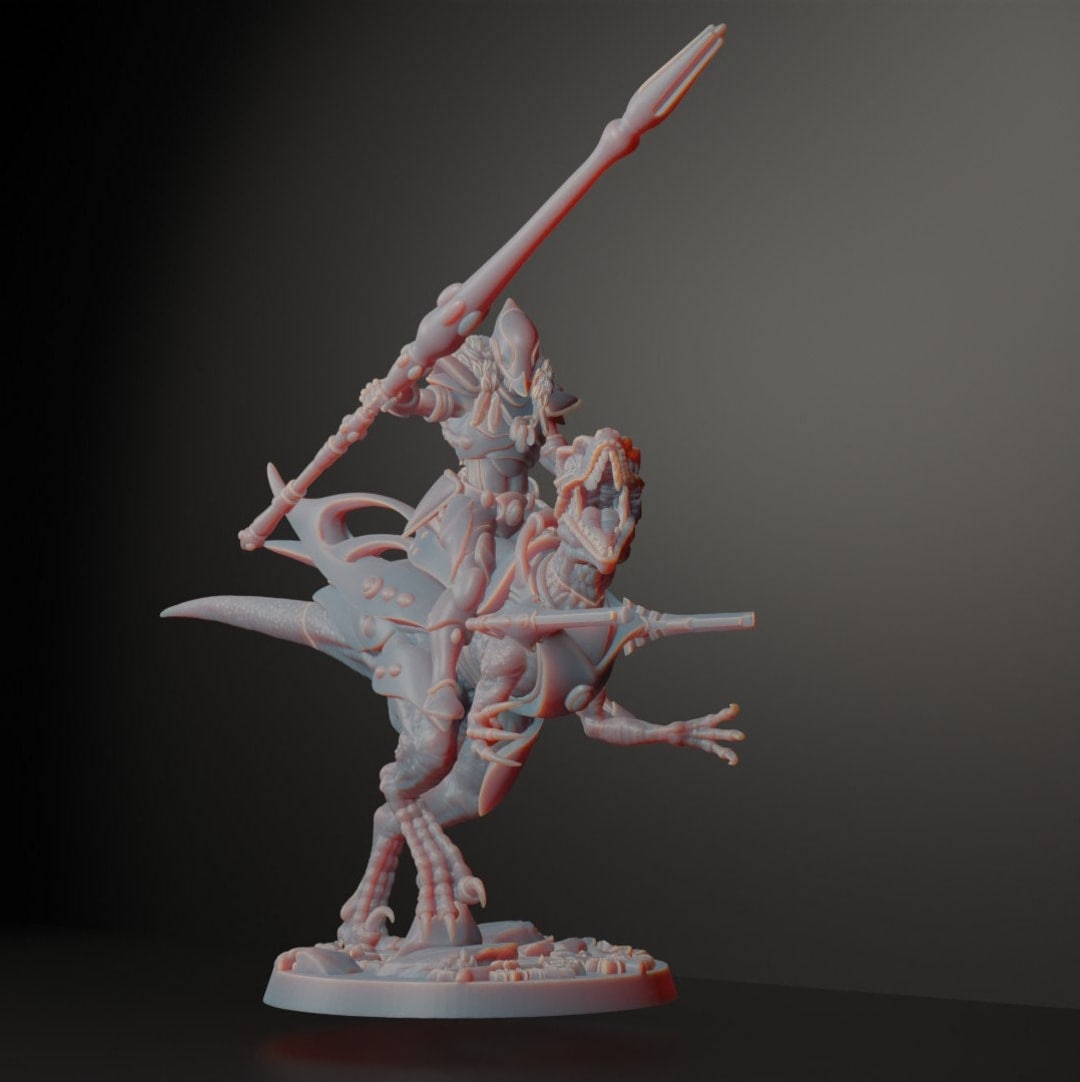 Aeterni Dragon Lance Raptors - Exodite Proxy - Etsy