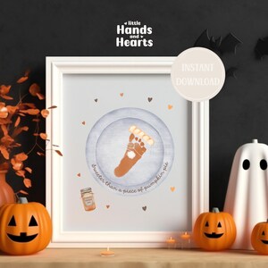 Pumpkin Pie Footprint Craft Fall Footprint Craft Footprint Art ...