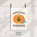 Farm Fresh Pumpkins Handprint Craft Unique Autumn Gift - Etsy