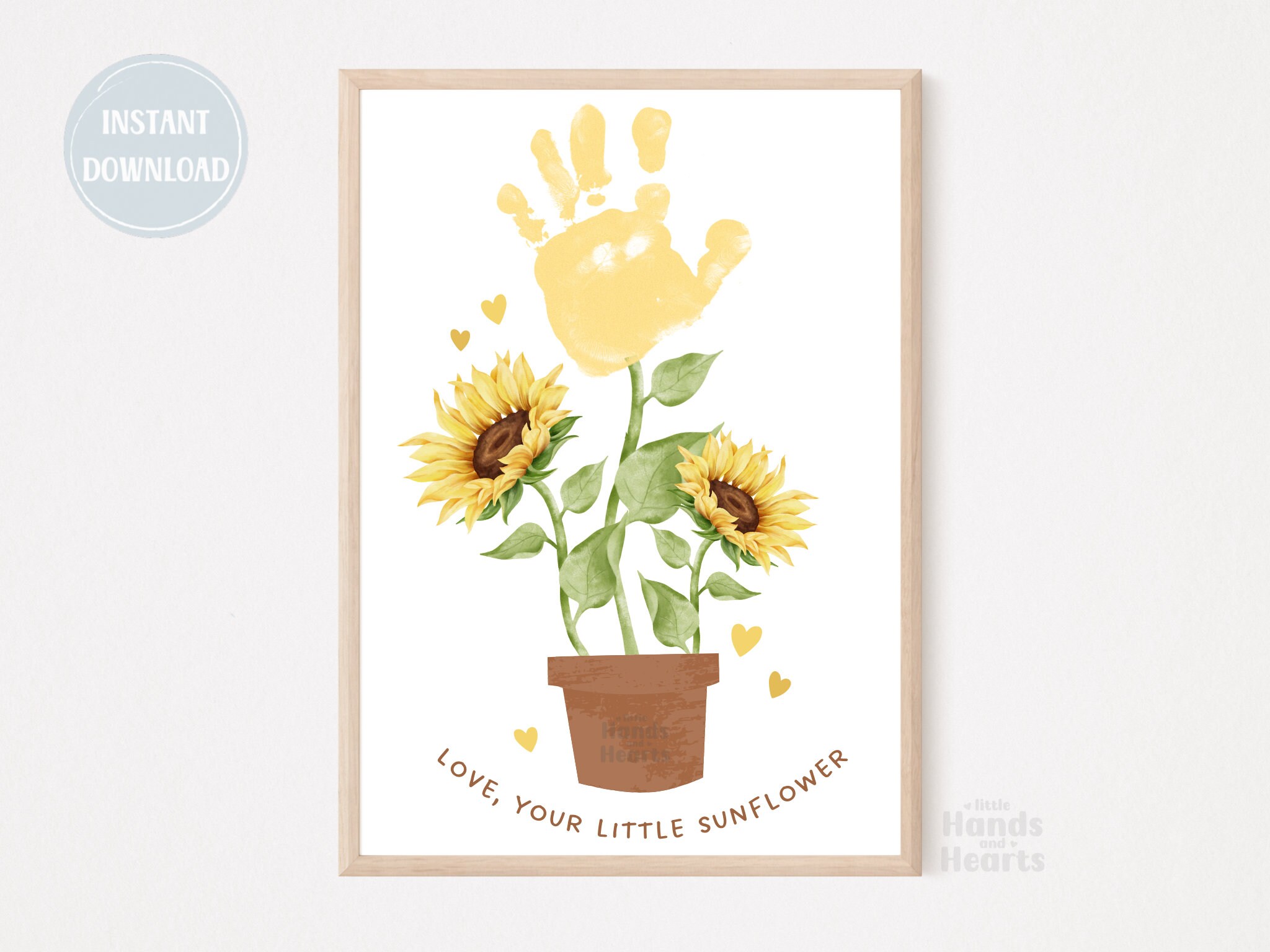 Sunflower Handprint Craft - Etsy