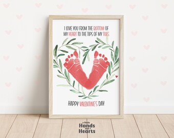 I Love From the Bottom of My Heart to the Tips of My Toes! Valentine's ...