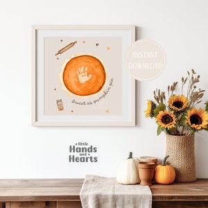 Pumpkin Pie Handprint Craft Fall Handprint Craft Handprint Art ...