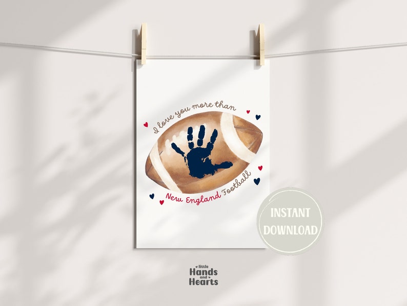 Miami Football Handprint Art Printable DIY Instant Download - Etsy