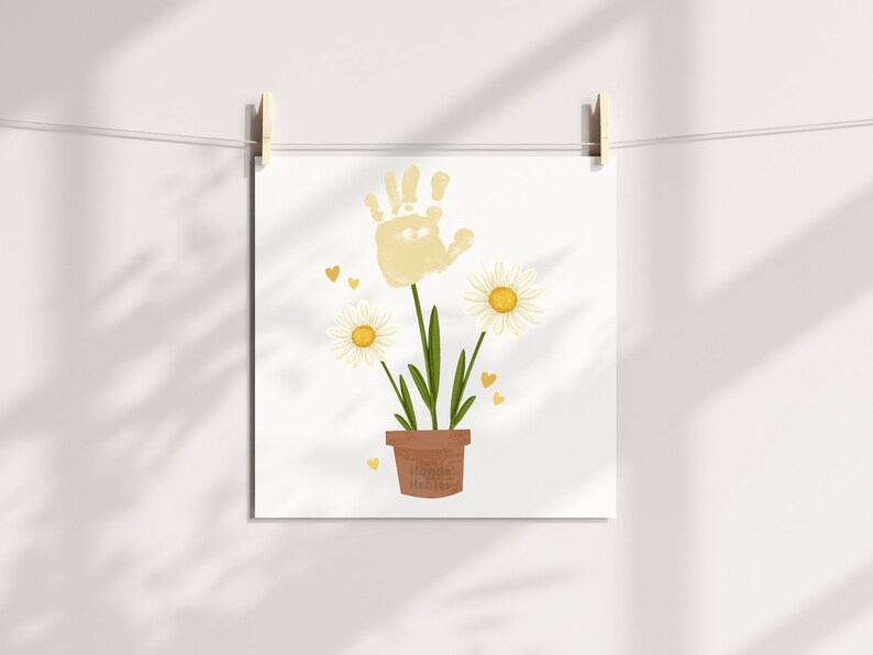 Flower Handprint Craft Daisy Handprint Art Daisy Craft Handprint ...
