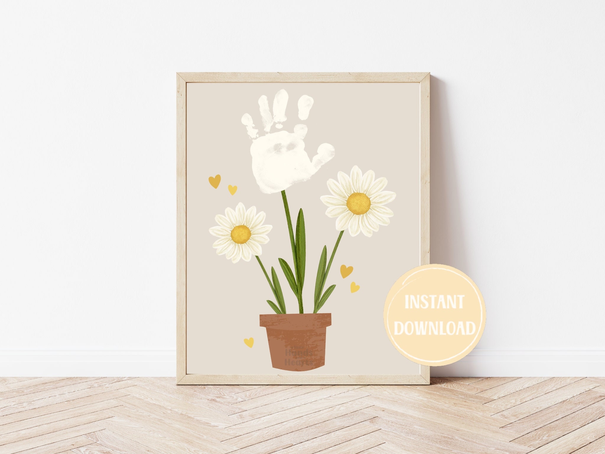 Flower Handprint Craft Daisy Handprint Art Daisy Craft Handprint ...