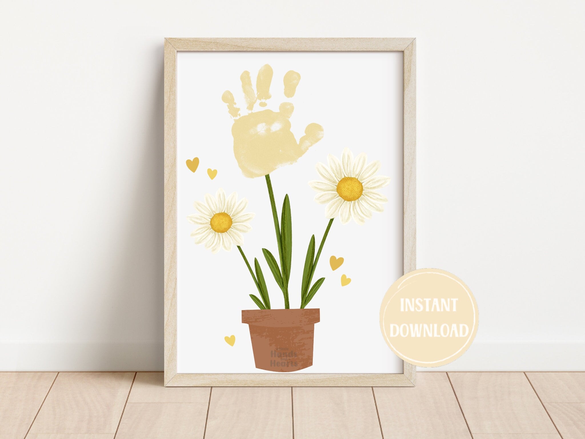 Flower Handprint Craft Daisy Handprint Art Daisy Craft Handprint ...
