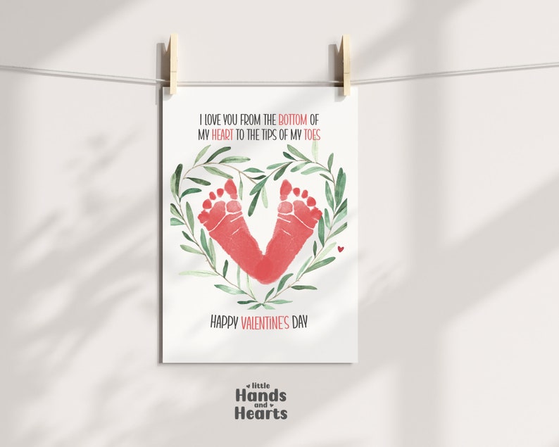 I Love From the Bottom of My Heart to the Tips of My Toes! Valentine's ...