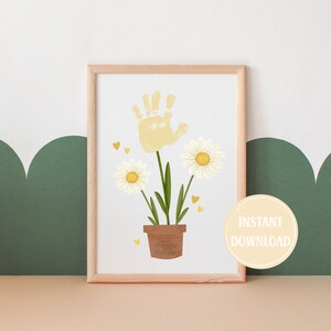 Flower Handprint Craft Daisy Handprint Art Daisy Craft Handprint ...