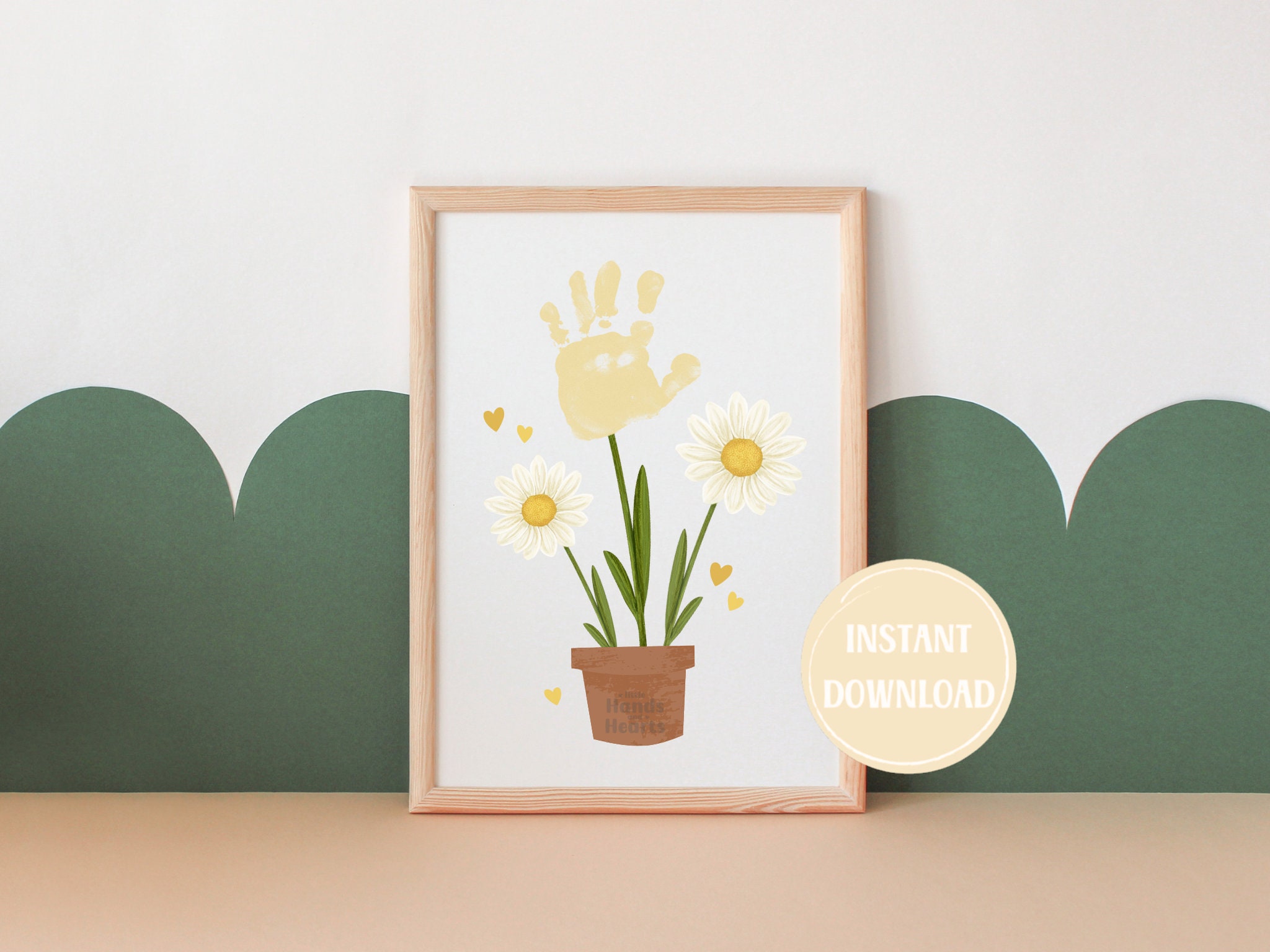 Flower Handprint Craft Daisy Handprint Art Daisy Craft Handprint ...