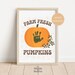 Farm Fresh Pumpkins Handprint Craft Unique Autumn Gift - Etsy