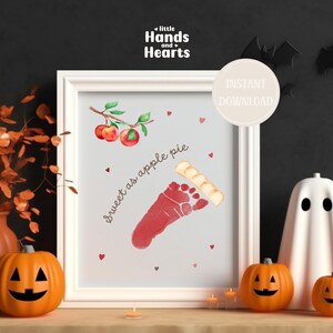 Apple Pie Footprint Craft Fall Footprint Craft Footprint Art Printable ...