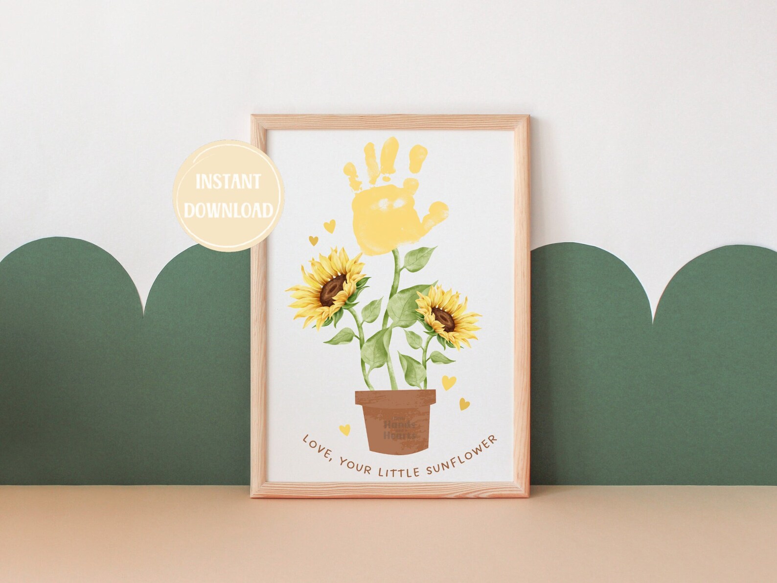 Sunflower Handprint Craft - Etsy