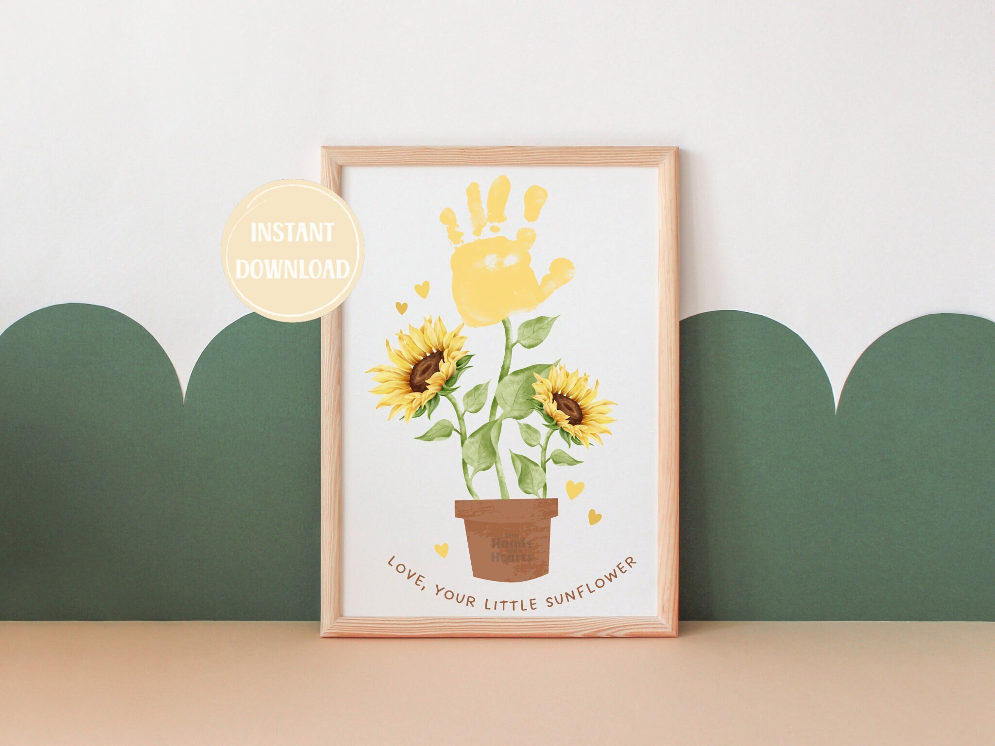 Sunflower Handprint Craft - Etsy